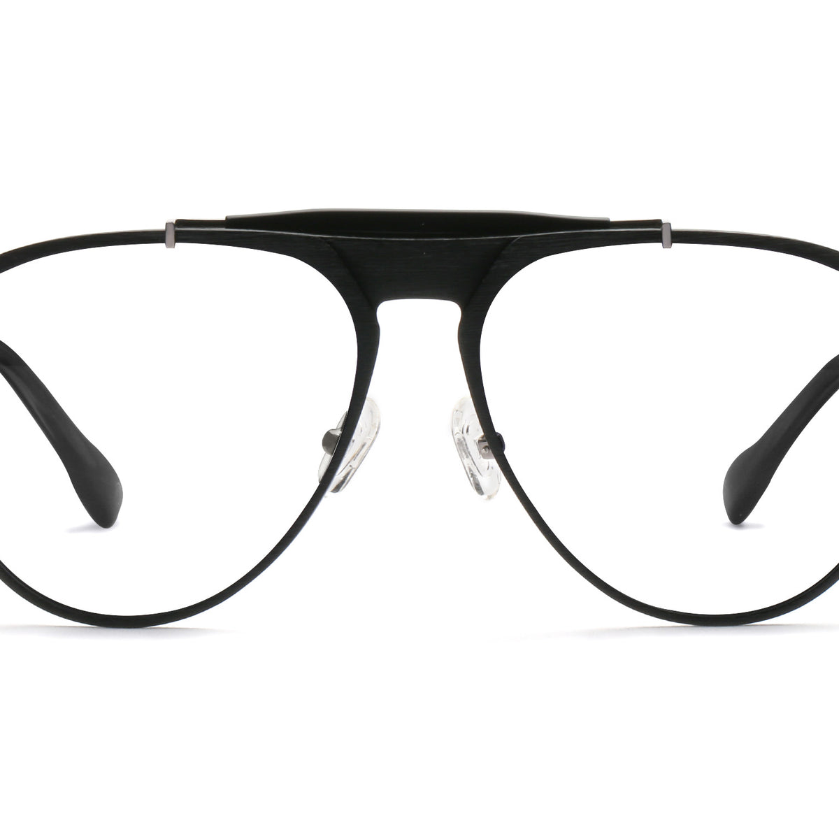 140MM Aluminum Stainless Steel Aviator Eyeglasses | Oversized ...