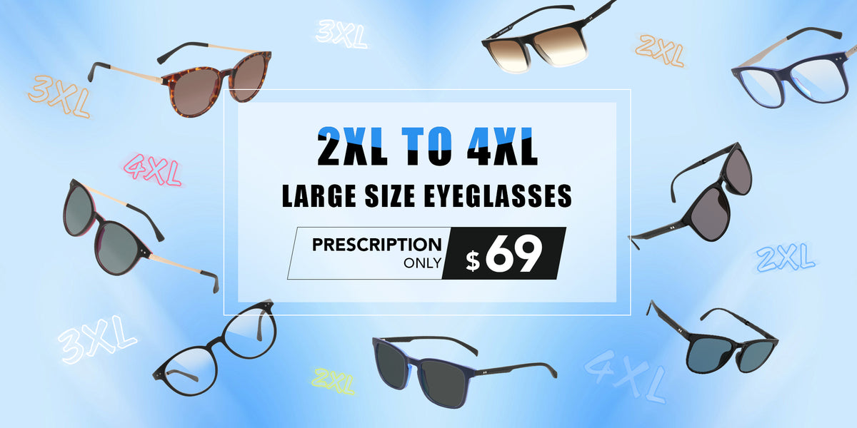 Men's Plus Size Eyeglasses | $49, Free Shipping | 160mm Wide Frames ...